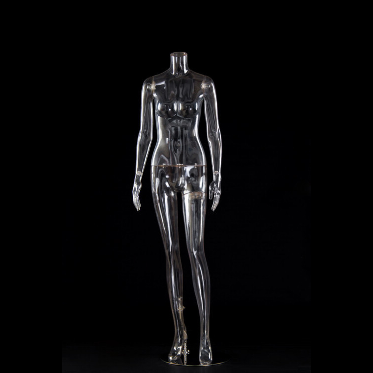 Standing Female Clear Mannequin of Full Body, Wholesale | Posh Concept